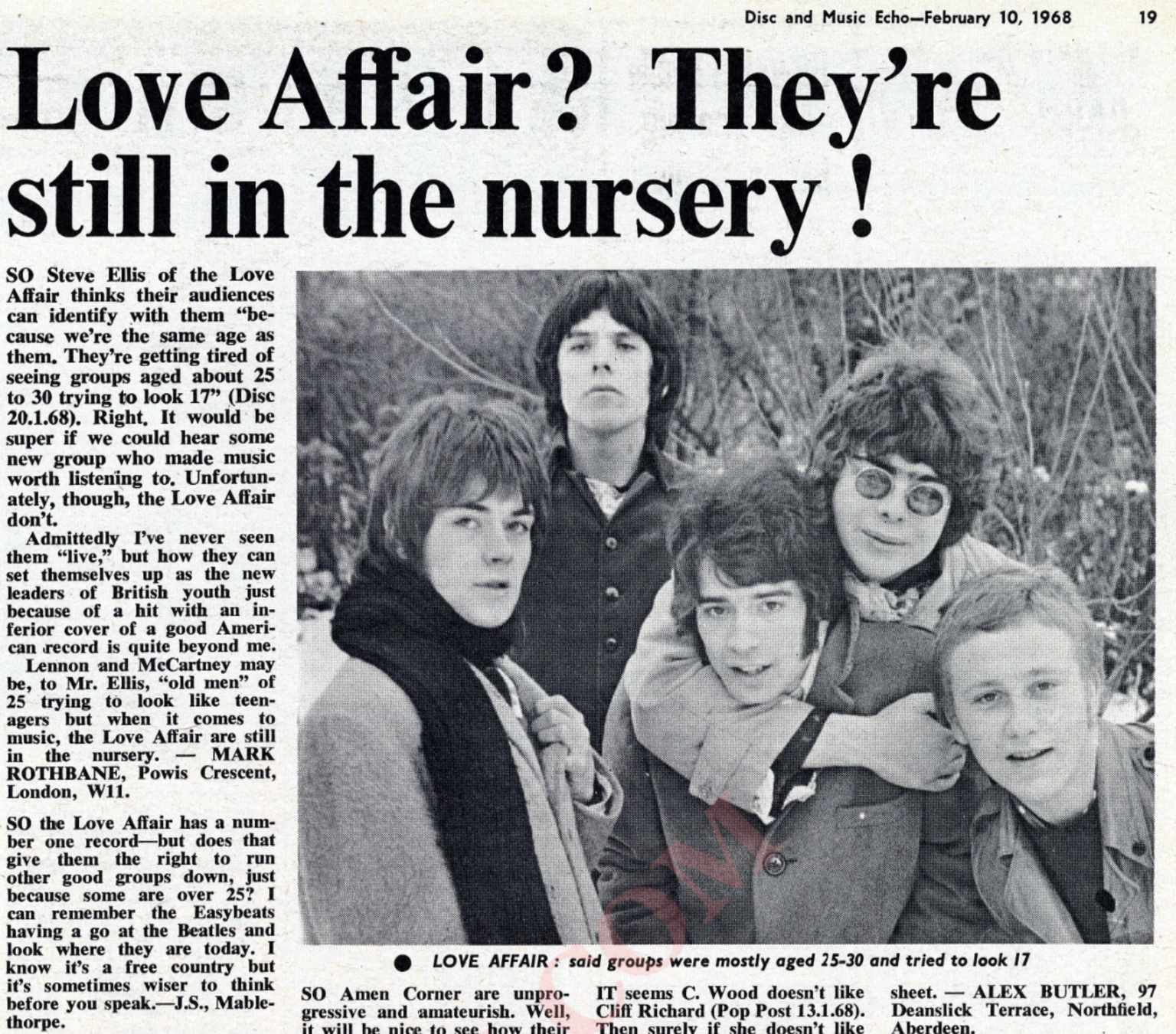 The Love Affair | Everlasting Love | (CBS) 1967