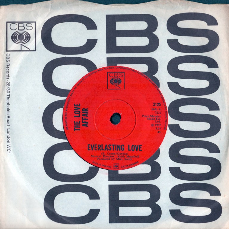 The Love Affair | Everlasting Love | (CBS) 1967